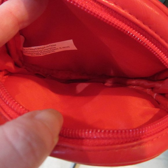Bags | Small Red Round Purse | Poshmark